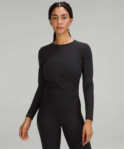 Lululemon All It Takes Long Sleeve Shirt Ribbed Nulu Black Lulu