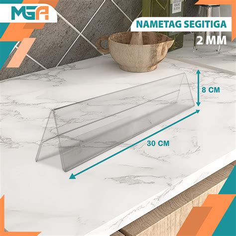 Jual Stok Baru Papan Nama Meja Akrilik Nama Nama Jabatan Desain