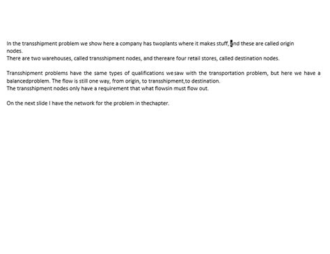 In The Integer Programming Section The Supply Chain