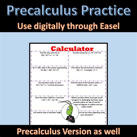 Ap® Precalculus Summer Review Packet Editable Back To School Review Made By Teachers