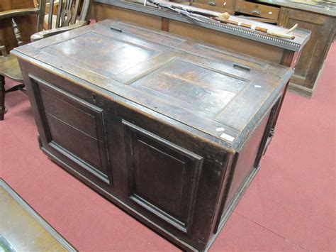 Lot 1534 Early Xviii Century Joined Oak Coffer With