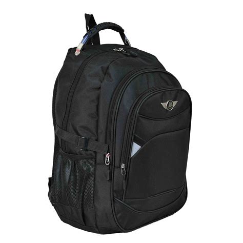 Mochila Executiva Preta Poliéster Santino