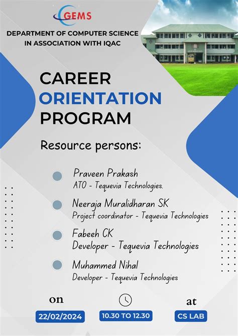 Career Orientation Program Gemscollege