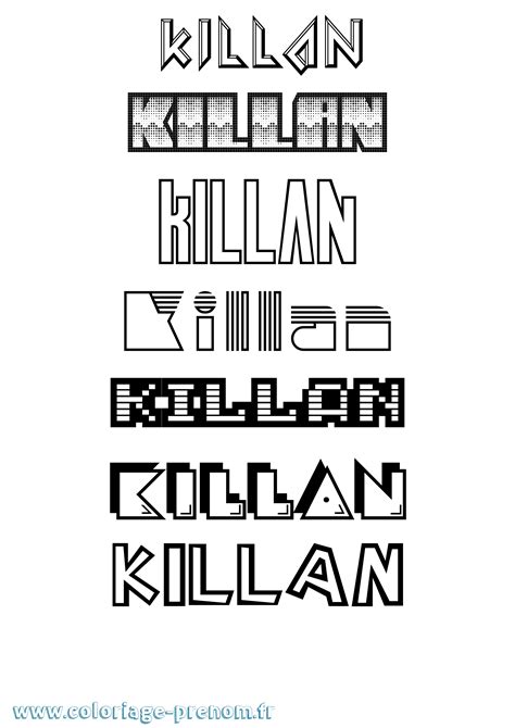 Coloriage Du Prénom Killan à Imprimer Ou Télécharger Facilement