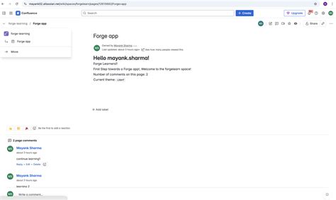 Forge Learning App Devpost