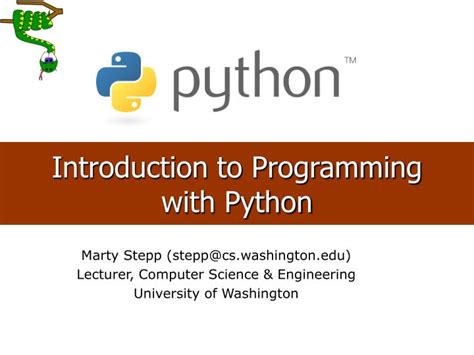 PPT Introduction To Programming With Python PowerPoint Presentation