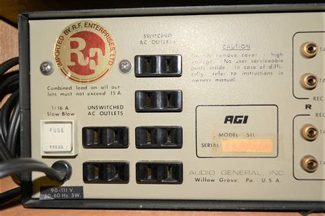販売終了： 中古品：agi Model 511 コントロールアンプ [ 中古品 オーディオ専門店avbox