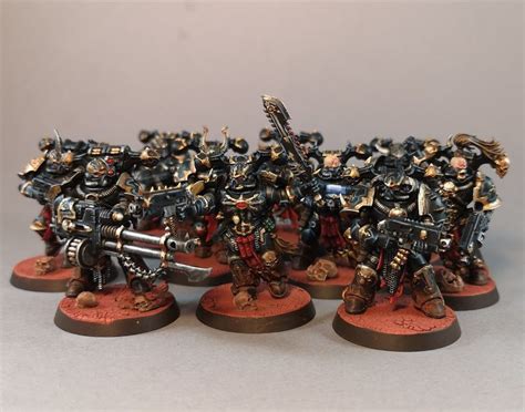 Black Legion Squad Warhammer 40k Artwork Warhammer 40k Miniatures