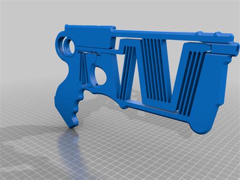One Piece Compliant Mechanism Blaster Mark Rober Free 3D File For