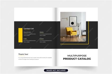 Premium Vector Multipurpose Product Catalog Cover Design With Yellow