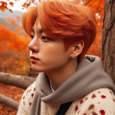 Jungkook Orange Hair Jungkook Jeon Jungkook Bts Aesthetic Pictures
