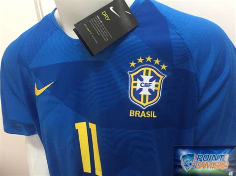 Camisa Nike Seleção Brasil Away 2018 P Coutinho 11 Oficial R 180 00