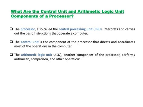 PPT COMPONENTS OF THE SYSTEM UNIT PowerPoint Presentation Free Download ID 2383724
