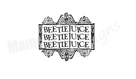 Beetlejuice Beetlejuice Beetlejuice Svg And Png Etsy