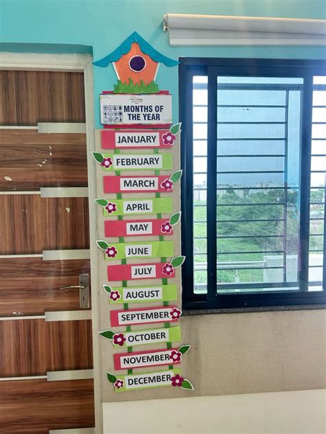 Months Of The Year Classroom Decoration Ideas Colorful Months Of The