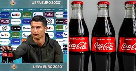 Coca Cola Lose 4 Billion After Cristiano Ronaldo Removes Bottle In The Conference