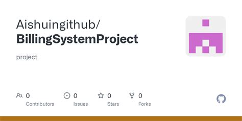 github aishuingithub billingsystemproject project
