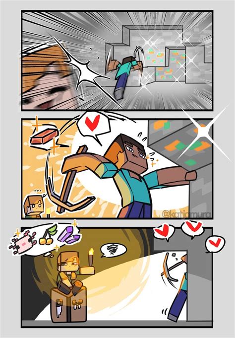 Pin By Shiny On Minecraft Art Minecraft Comics Minecraft Anime