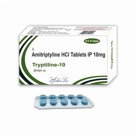 Tryptiline 10 Amitriptyline Hcl Ip 10 Mg At ₹ 26 00 Stripe Mominpura