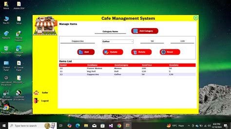 Cafe Management System 1 1 Full Projects Vb Net Pacifykart