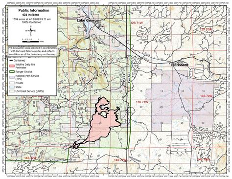 403 Fire Update 1 559 Acres At 100 Contained Teller County Sheriffs Office — Nextdoor