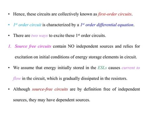 First Order Circuits Linear Circuit Analysis Pdf