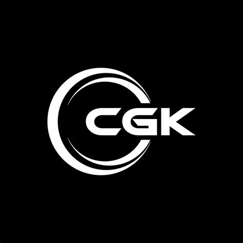 Cgk Letter Logo Design In Illustration Vector Logo Calligraphy