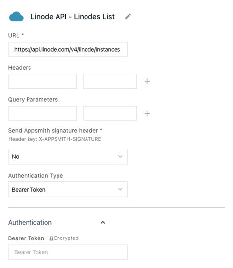 Connecting Appsmith To The Linode Api Linode Docs
