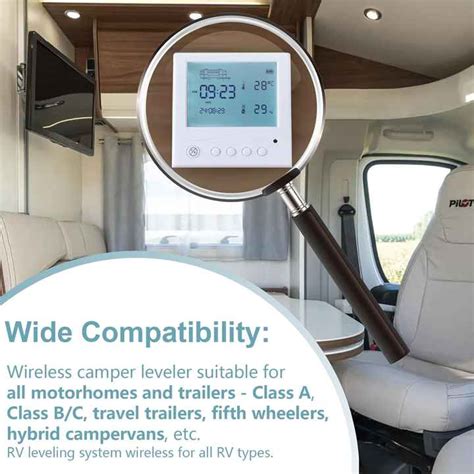 Bluetooth Controlled Wireless Rv Leveling System Travel Trailer Leveling System Compatible With