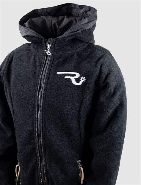 Ranchgirls Hooded Polar Fleece Jacke GABY Schwarz