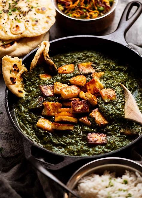 Indian Curry Spinach Paneer At Leonel Muncy Blog