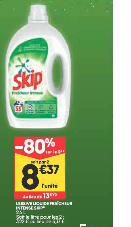 Offre Lessive Liquide Fraîcheur Intense Skip Sur Le e chez Leader Price