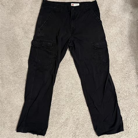 M Wrangler Cargo Pants Black And Almost Brand Depop