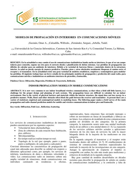 Pdf Indoor Propagation Models In Mobile Communications
