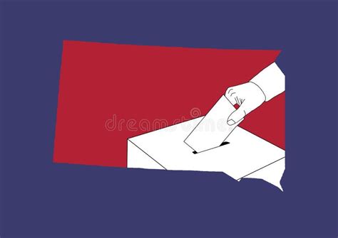 Democratic Elections In The State Of South Dakota Stock Illustration
