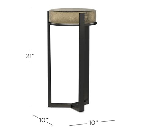 Cori Glass Accent Side Table Pottery Barn