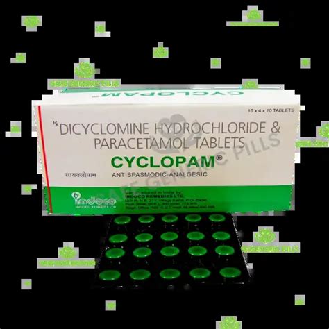 Cyclopam Tablet Dicyclomine 20mg Paracetamol 500mg Ivermectinforless