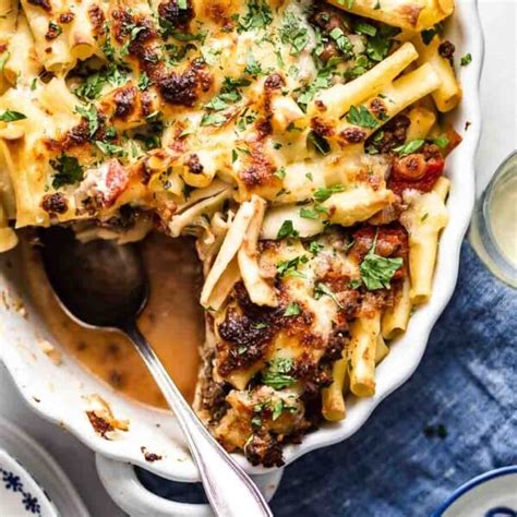 Easy Baked Ziti With Meat Sauce Foolproof Living