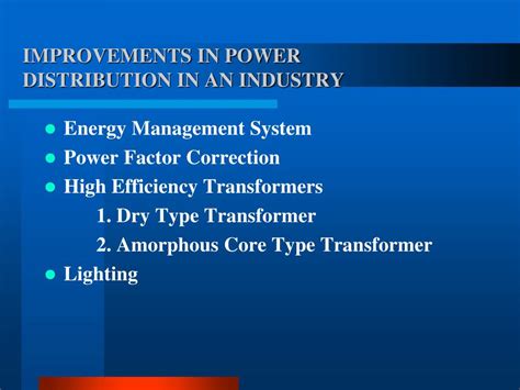 Ppt Power Distribution And Power Loss Reduction Methods Powerpoint