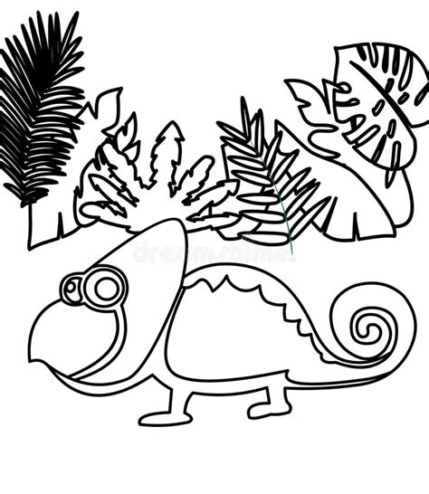 变色蜥蜴成人传染媒介的彩图 向量例证 插画 包括有 曲线 艺术 图画 种族 日语 织品 例证 79389791