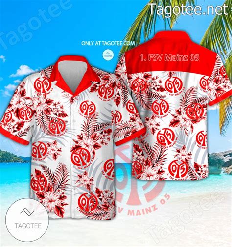 1 FSV Mainz 05 Logo Hawaiian Shirt BiShop Tagotee
