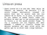 PPT TEMA 11 LA LITERATURA Y LOS TEXTOS LITERARIOS Características de