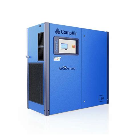 40 Hp CompAir L30 Fixed Speed Lubricated Rotary Screw Compressor At