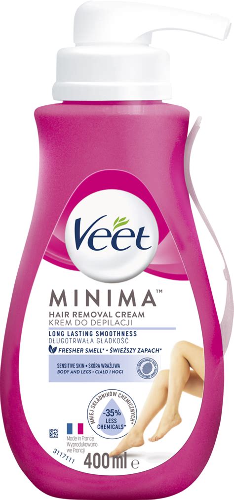 VEET Minima krem do depilacji z pompką ciało i nogi skóra