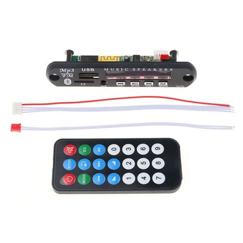 Car Amplifier Bluetooth Mp3 Decoding Board Module Fm Radio Usb Tf Aux Remote Control Buy At