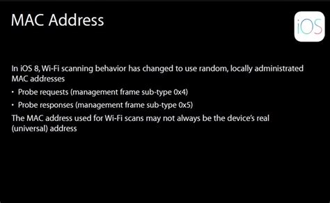 Apple Ios 8 Randomizes Mac Address While Scanning For Wifi Networks