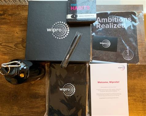 Jagadeeswar Reddy Lomada Nerusupalli On Linkedin Delighted To Receive The Wipro Welcome Kit