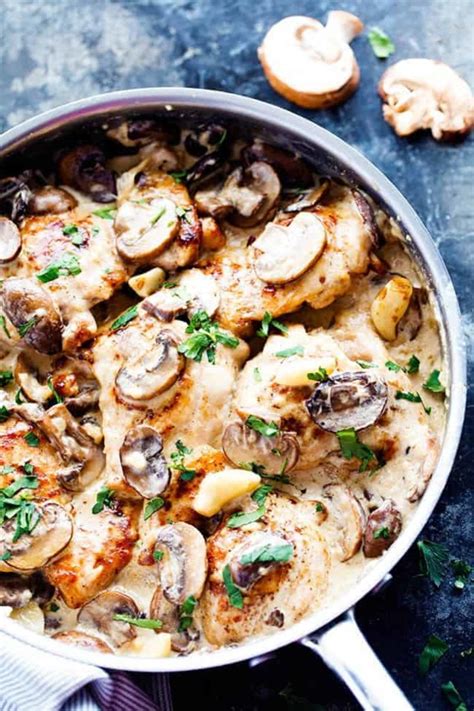 Fiqueemcasa Peitos De Frango Molho De Alho E Cogumelos Uma Receita Deliciosa Para Fazer
