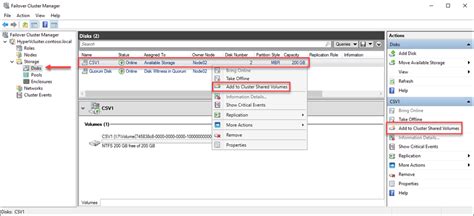 Add ‘available Storage To Cluster Shared Volume Vbitsbytes