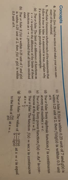 solved su 1 true false determine whether each of the